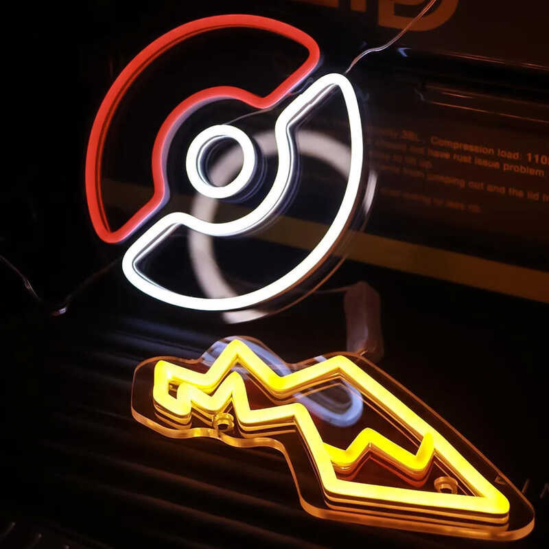 Anime LED Neon Sign Red Cloud Dimmable Gaming Neon Light USB Switch ...