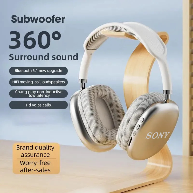 SONY P9 Pro Wireless Bluetooth 5.3 Headphones 360 surround sound Noise ...