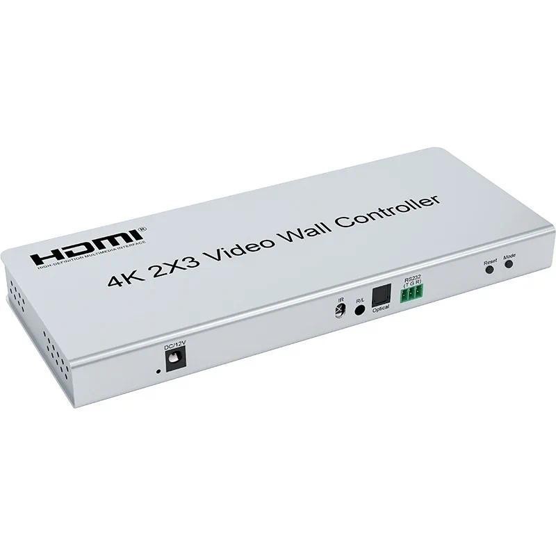 4K 2x3 HDMI Video Wall Controller 2x2 2x1 1x2 3x2 6 TV Video Wall ...