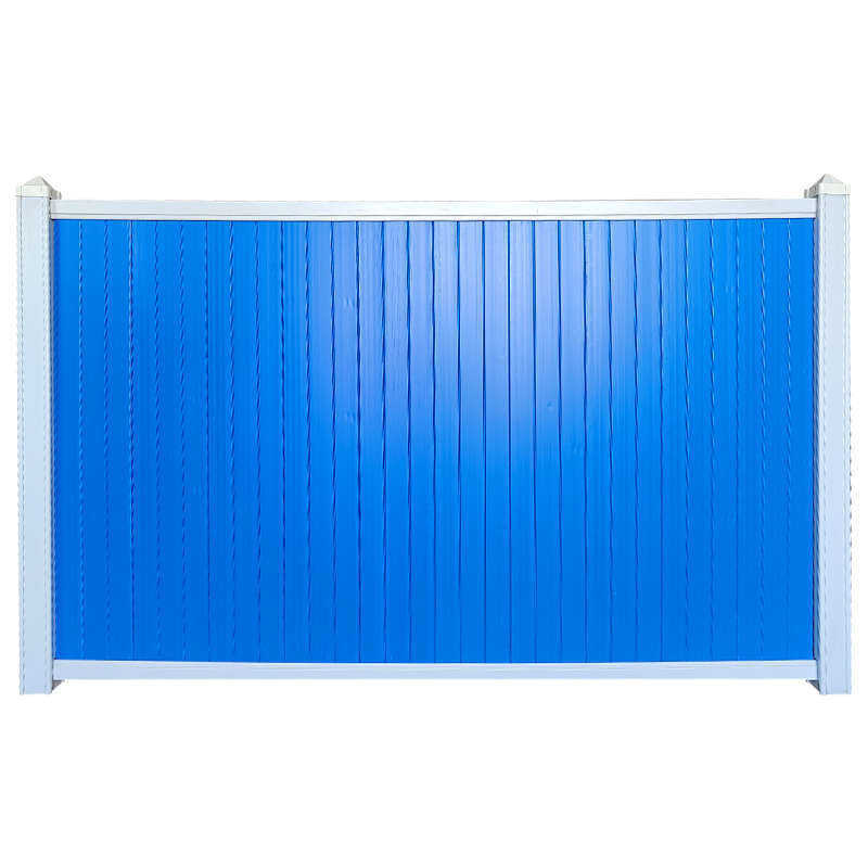 PVC fence factory guardrail, color steel plate road partition wall ...