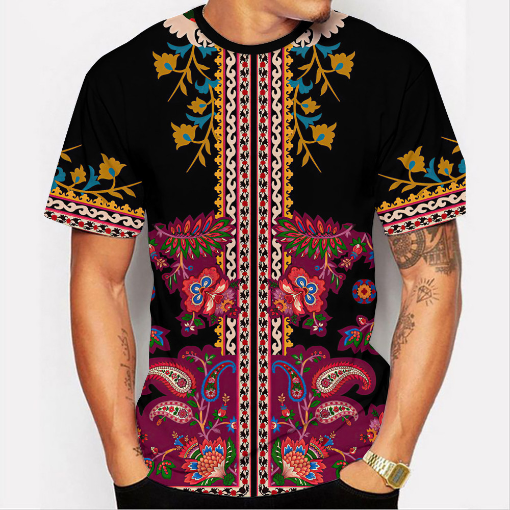 2025 Philippine Traditional Clothing Ethnic Retro Style T-shirt Balong ...