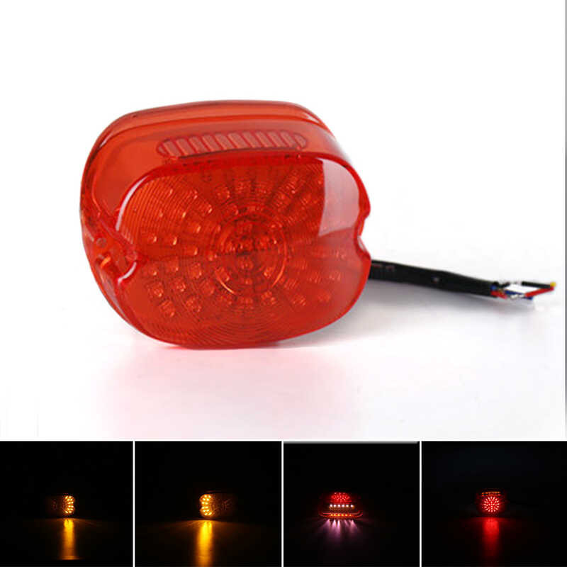 LED Motorcycle Tail Light Brake Light Turn Signal Indication Lamp Para ...