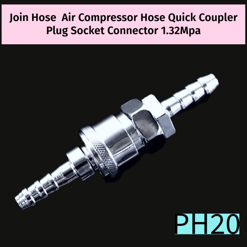 Join Hose Quick Disconnect Set, SH20+PH20 Barb Hose, Air Compressor ...