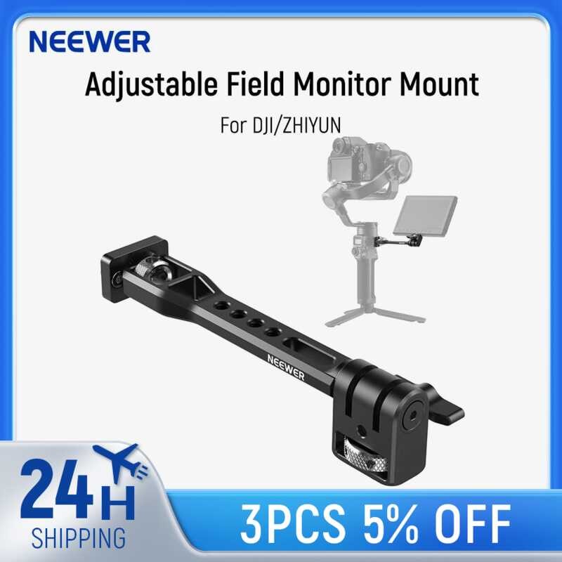 NEEWER Adjustable Field Monitor Mount, 360° Rotatable Camera Monitor ...