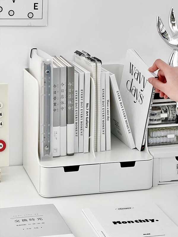 Book Storage Reading Rack Book Clip File Rack Acrylic Bookshelf Student ...