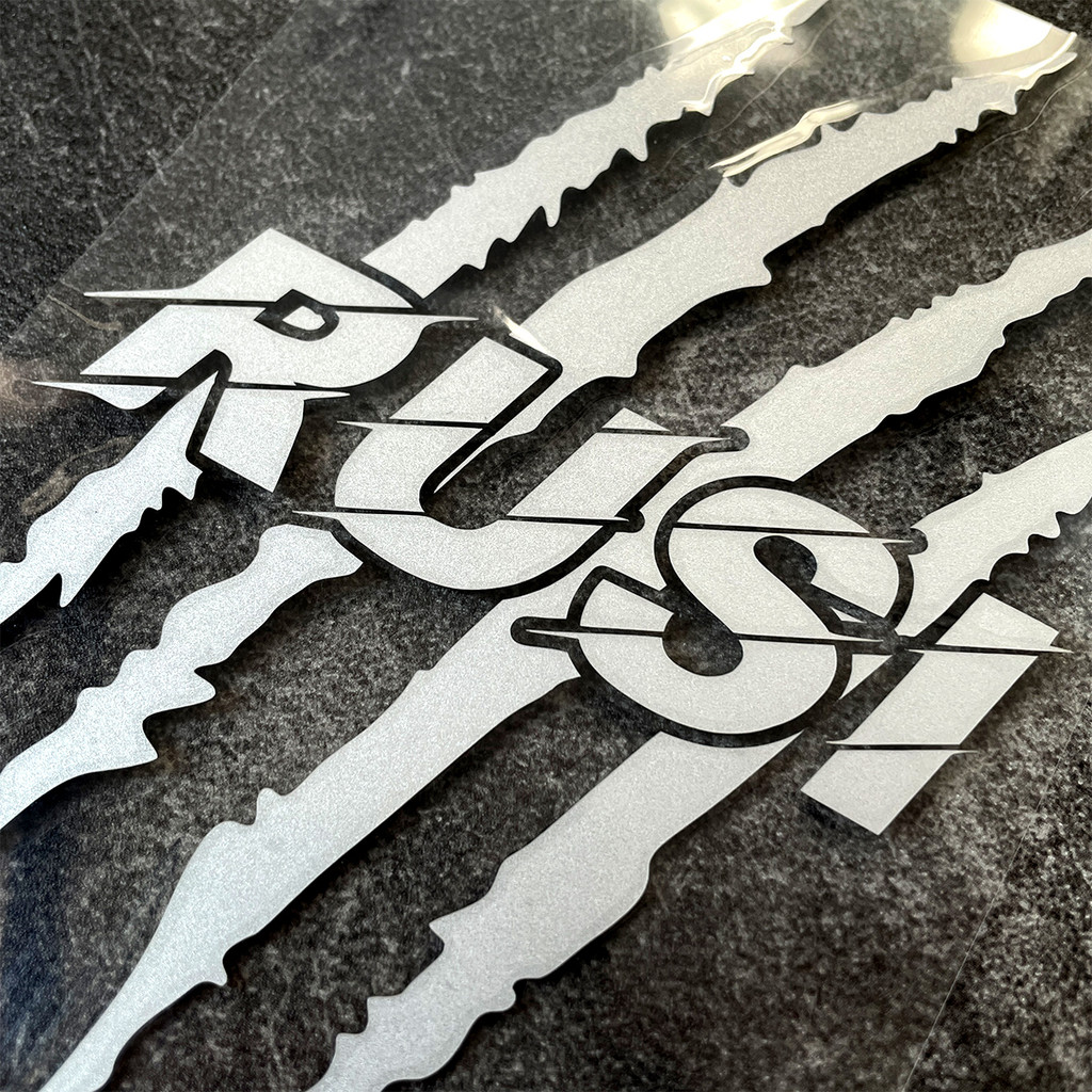 RUSI Logo Sticker Reflective Motorcycle Body Helmet Decal for Rusi Tc ...