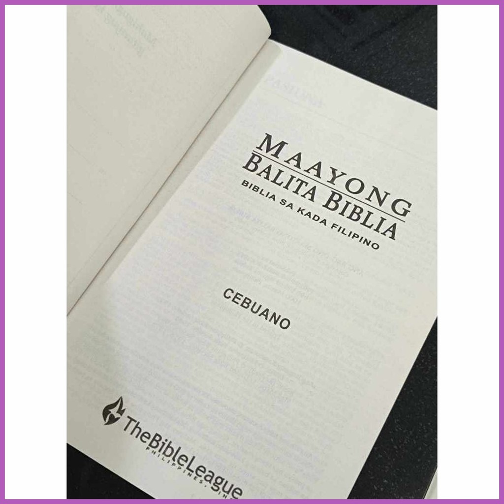 PCBS MAAYONG BALITA BIBLIA (Cebuano Bible) - Paperbound (21x13.5x2.8cm ...
