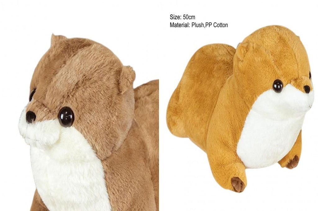 Stuffed Toy Lovely Meticulous Workmanship PP Cotton Lying Posture Otter ...