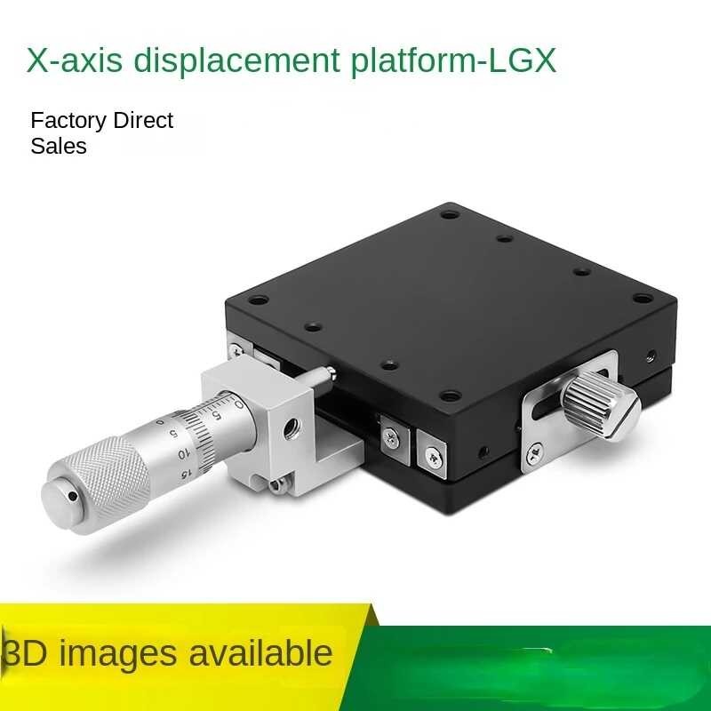 X-Axis Mobile Optical Sliding Table Micrometer Fine-Tuning Steel Bar ...