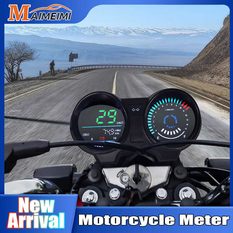 HD 2023 LED RPM Meter Speedometer Digital Dashboard Electronics Panel ...