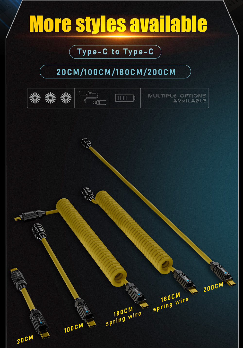 PD 140W Splicing Fast Charging Data Cable 20Gbps 8K UHD USB C to C ...