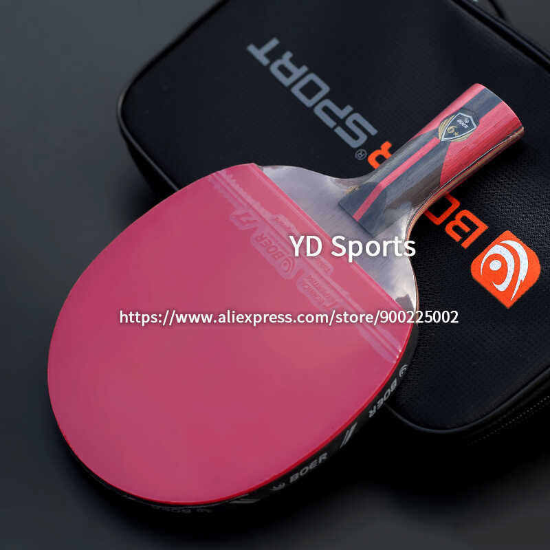 6 7 Stars Carbon Fiber Table Tennis Rackets Pimples In 7 Layers Bat ...