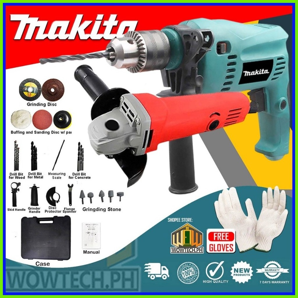 ஐ Makita Barena Drill Set Barena And Grinder Set 2 in 1 Power Tools Set ...