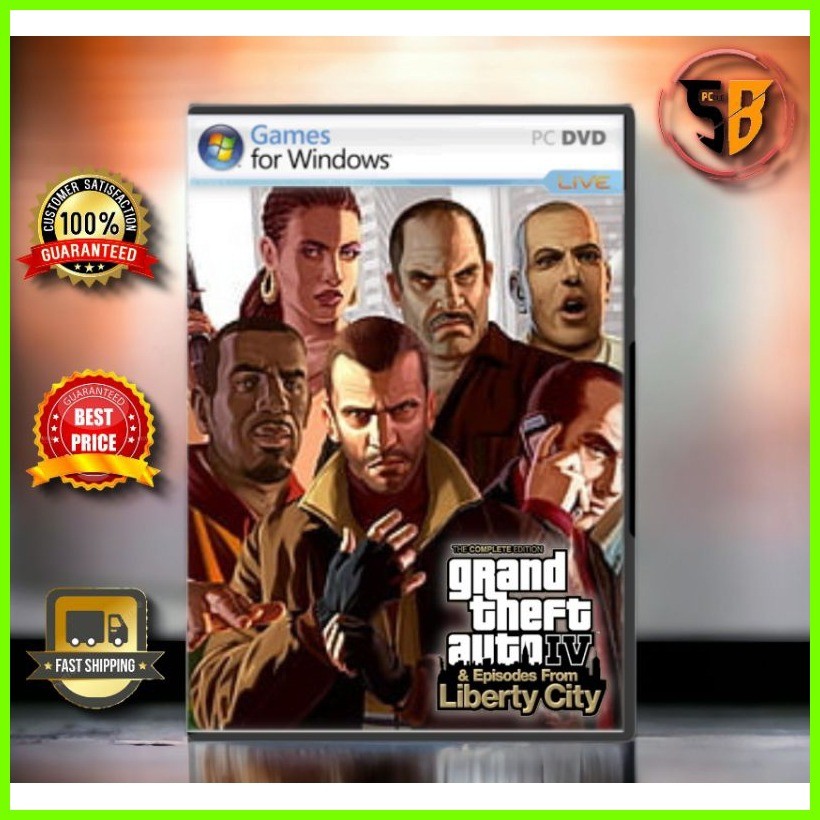PC Laptop Video Game GTA 4, Grand Theft Auto IV: Complete Edition, USB ...