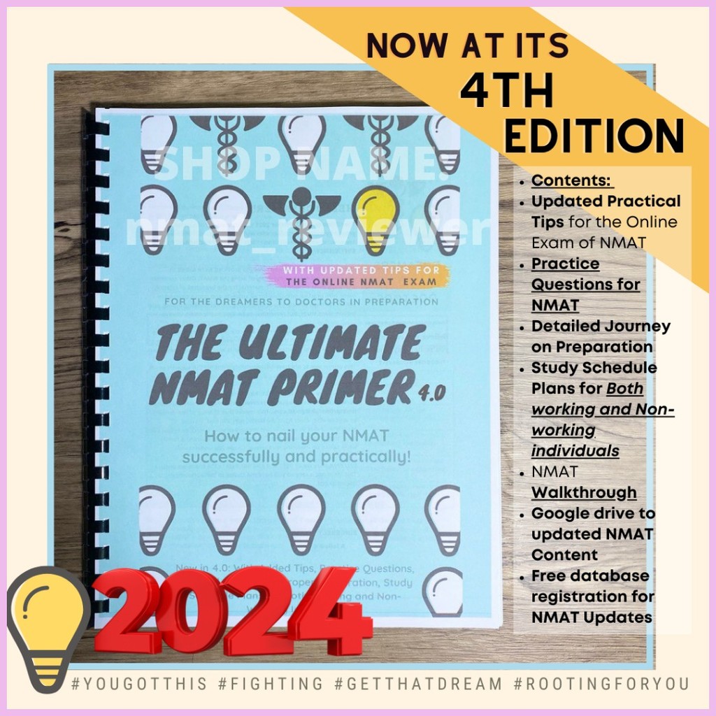 ღ ☫ NMAT REVIEWER 2024 (THE ORIGINAL ULTIMATE) (with Online Tips, and ...