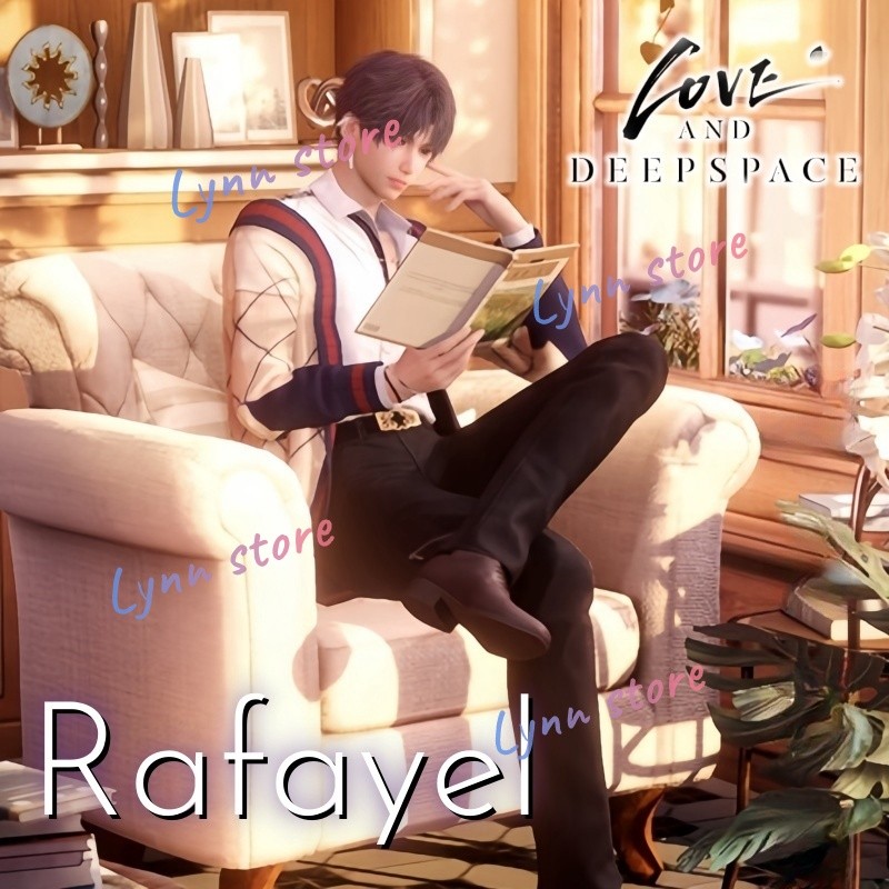 RAFAYEL Cosplay Costume&Wig LOVE AND DEEPSPACE Knitted Cardigan Sweater ...