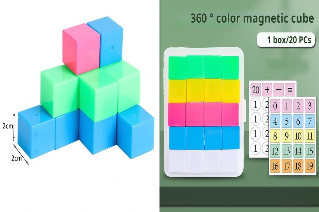 SGW_ Magnetic Cube Educational Magnetic Building Set 360-degree ...