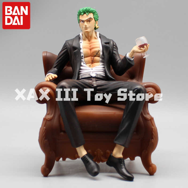 Cartoon One Piece Suit Thug Roronoa Zoro Sofa Sitting Posture Model ...