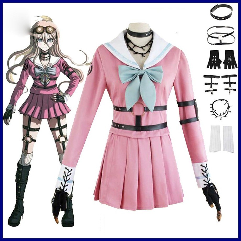 Halloween DanganRonpa V3 Killing Harmony Iruma Miu Cosplay Costume Suit ...