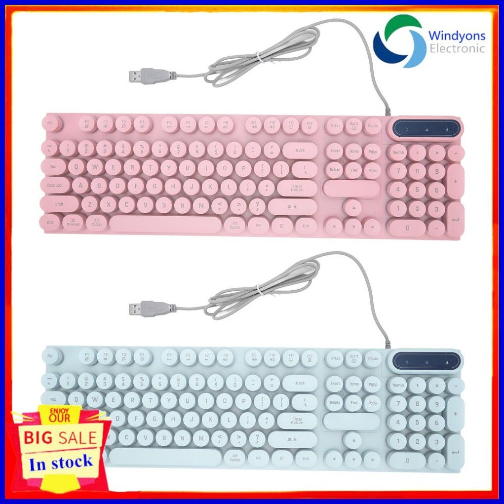 Windyons Computer Keyboard Multimedia Control 104 Keys Gaming for AIO ...