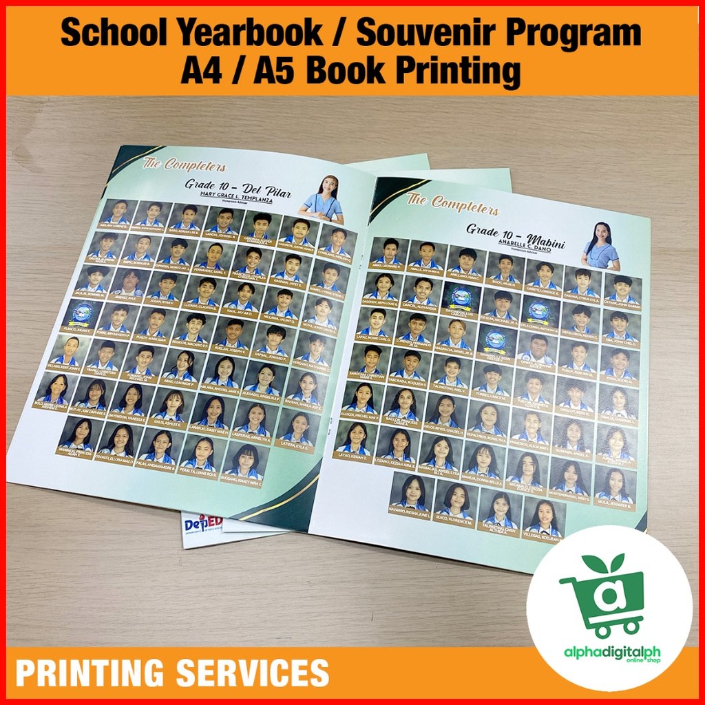 ♀ ⏡ School Yearbook Graduation Souvenir Program A4 A5 Size Personalized ...