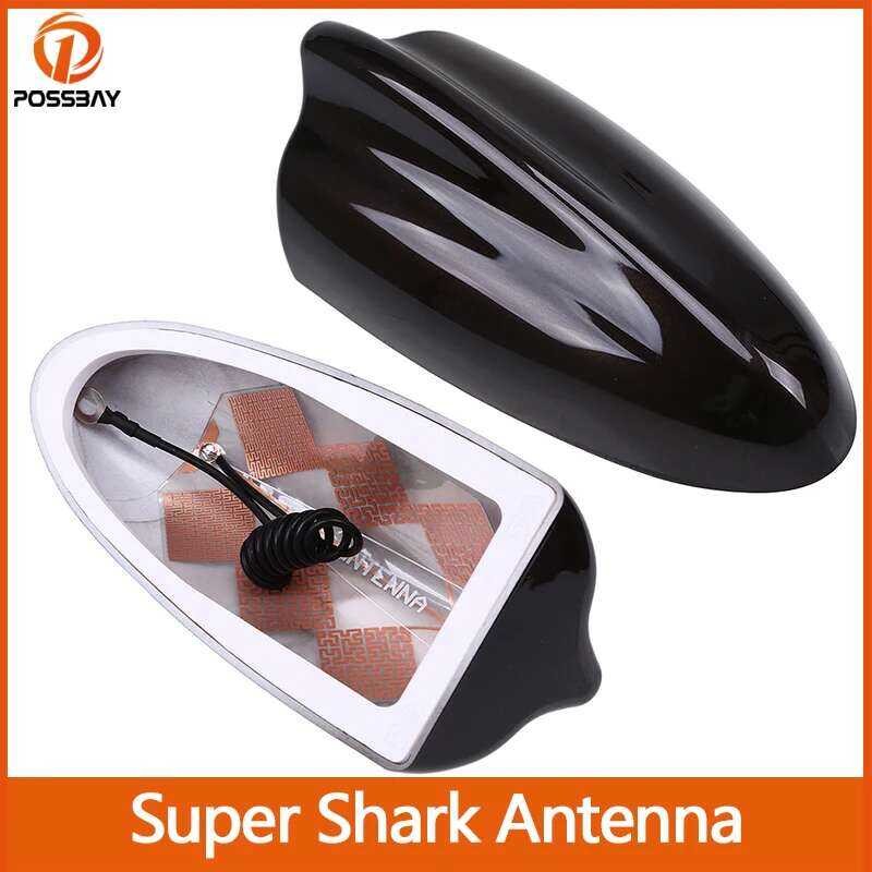 Er Car Shark Fin Antenna Universal Fm/Am Signal Aerials Amplifier Para ...