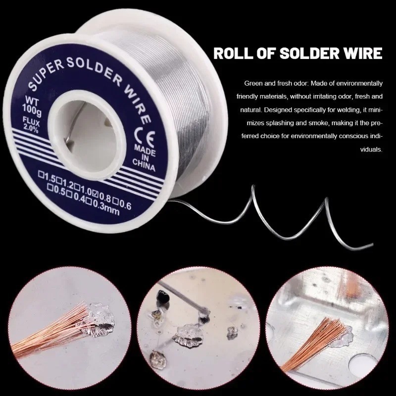 Welding Flux Iron Wire - Multipurpose Fine Solder Wire - Low ...