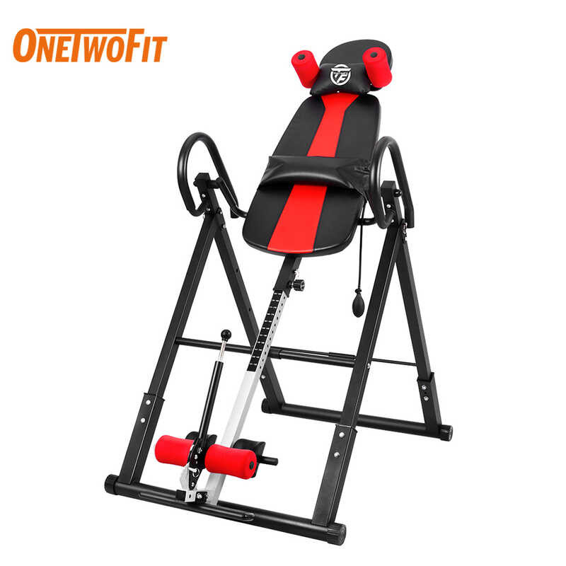 Onetwofit Heavy Duty Handstand Hine Gravity Inversion Table Foldable ...