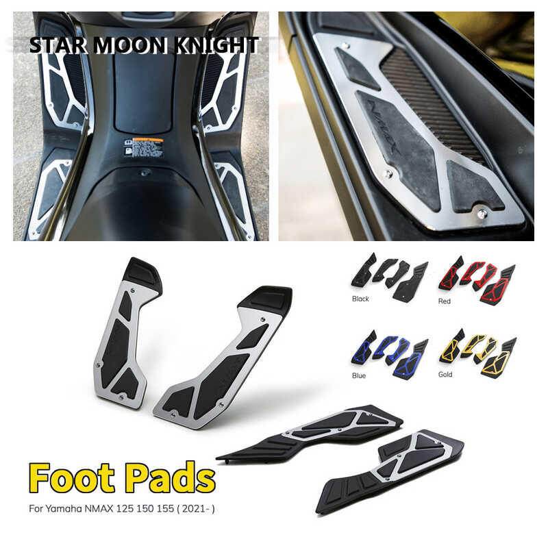 Motorcycle Footrest Foot Pads Pedal Plate Pedals For Yamaha NMax 125 ...