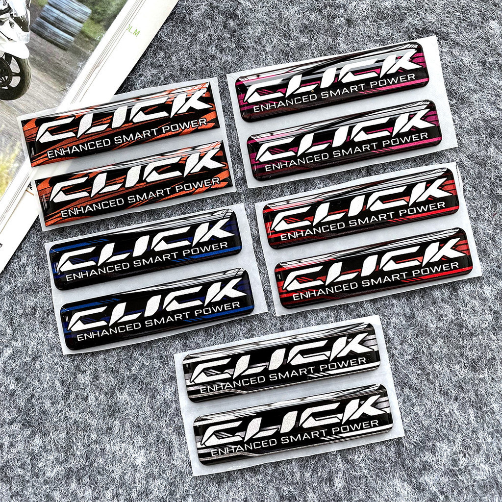 Honda Click V3 125 125i Sticker 2Pcs 3D Soft Glue Reflective Sticker ...
