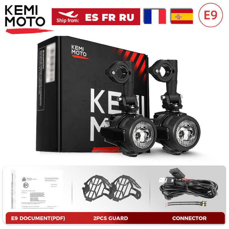 E9 Mark Fog Lights para sa R1250GS LC R1200GS ADV Adventure F800GS GSR ...