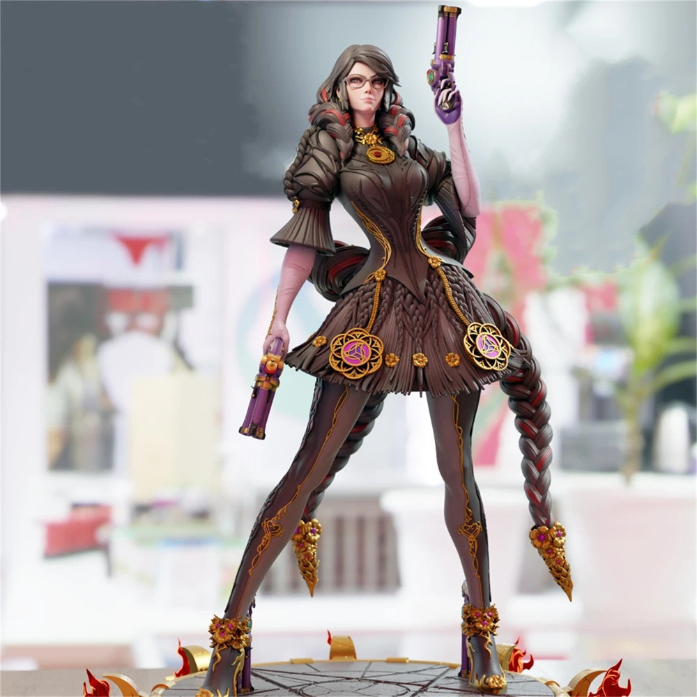 Bayonetta 75mm Miniature Figure Unpainted 1/24 Kit Resin Plastic Model ...