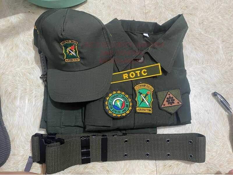 & Ang Rotc/Cat Pagod Na Uniform Set Na May Accessories Para Sa Mga Mag ...