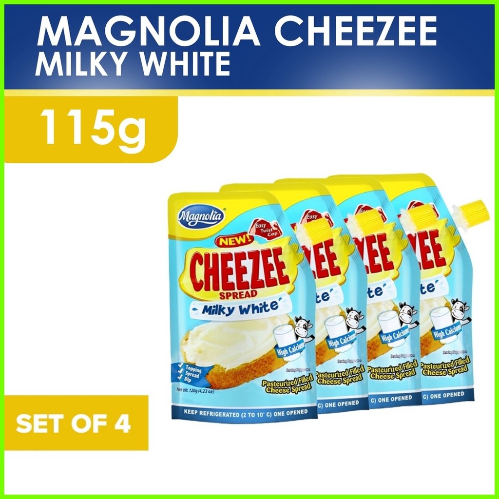 ∆ MAGNOLIA Cheezee Milky White 115g Filled Cheese Spread in Pouch; High ...