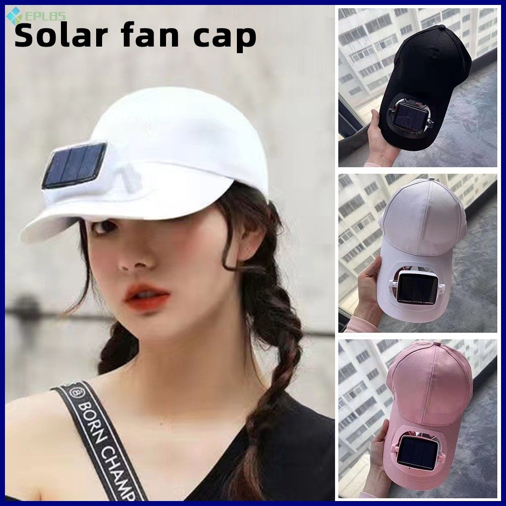 Solar Large Sun Fan Hat Outdoor Travel Sun Fan Hat for SportsSuW ...