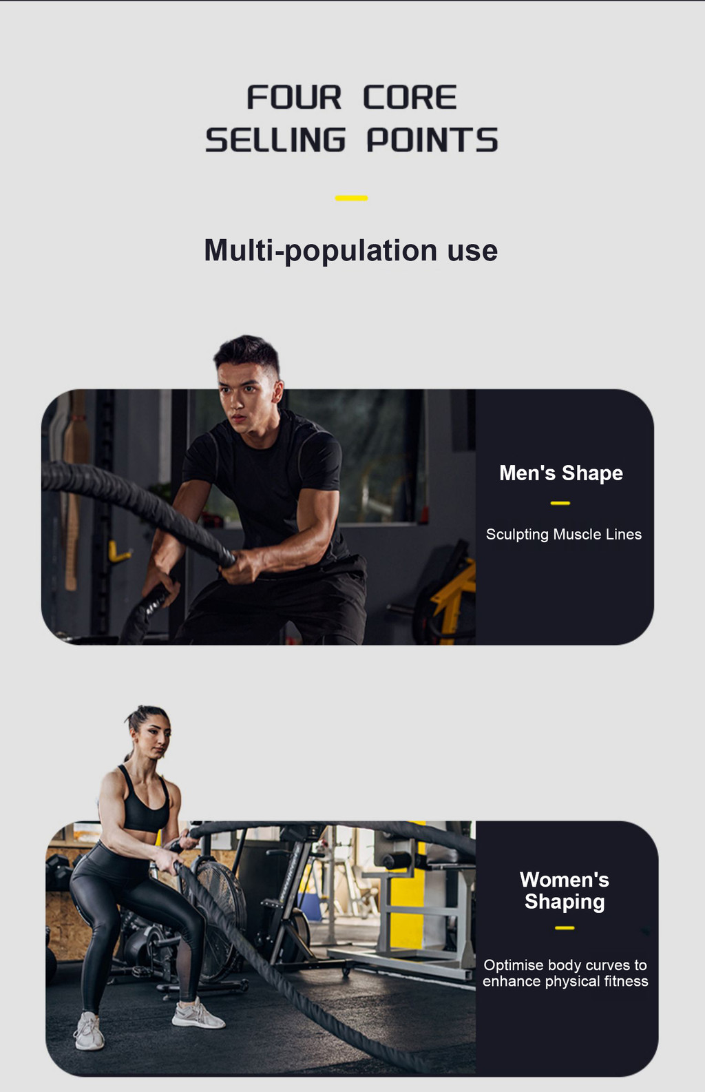 Multifunction Battle Rope Heavy Weighted Jump Rope 2.8/9/12M Fitness ...