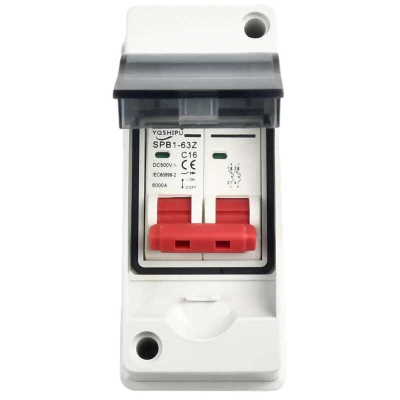 Tt 15 63A Ip65 Waterproof Circuit Breaker 2- DC 12V-400V Isolator ...