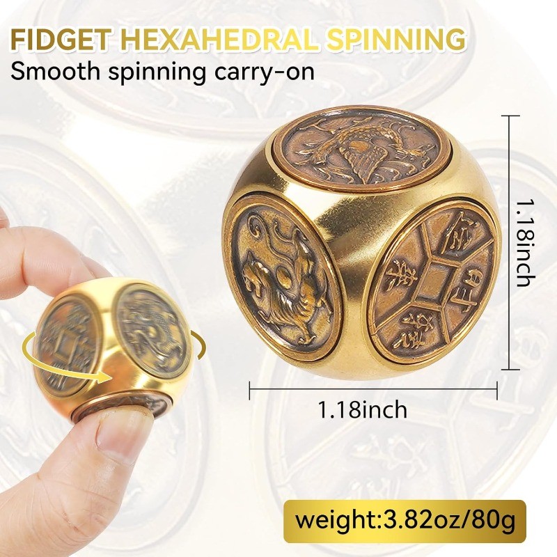 Handheld Metal Fidget Toy for Adults, Stress and Anxiety Relief Fidget ...