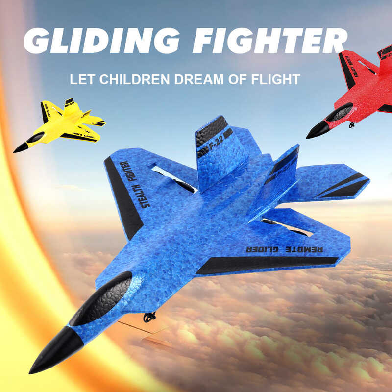 LY ♛ RC Plane Su35 2.4G Sa LED Lights F22 Aircraft Remote Control ...