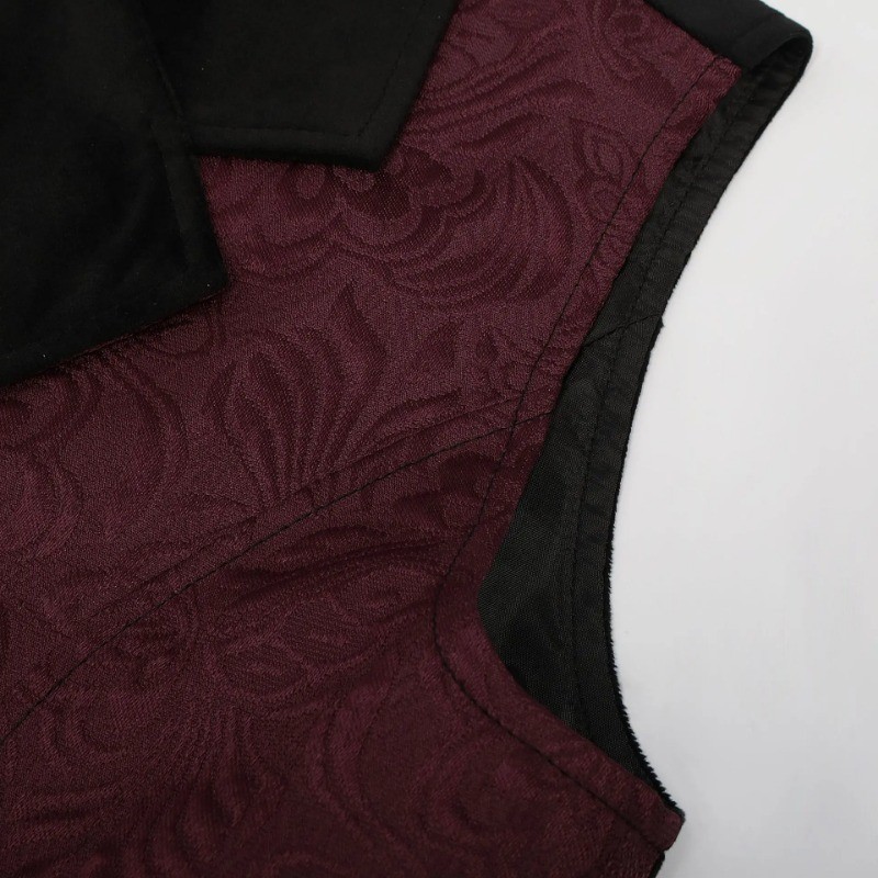 Mens Victorian Steampunk Vest Renaissance Medieval Gothic Waistcoat Men ...