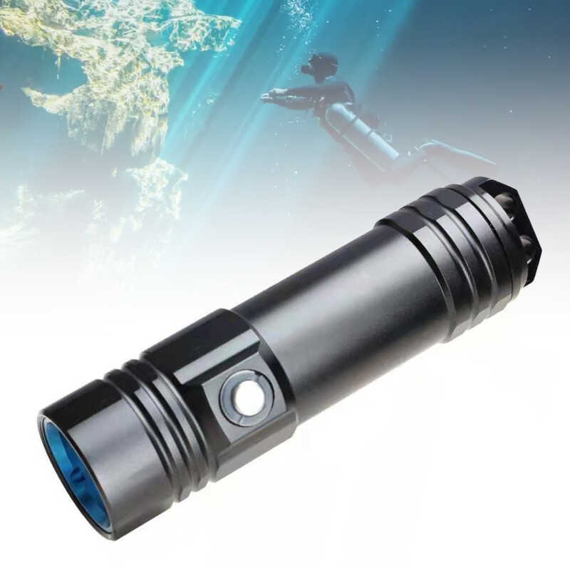 IP68 Waterproof L2 Diving Flashlight Underwater Scuba Lights 800LM 80M ...