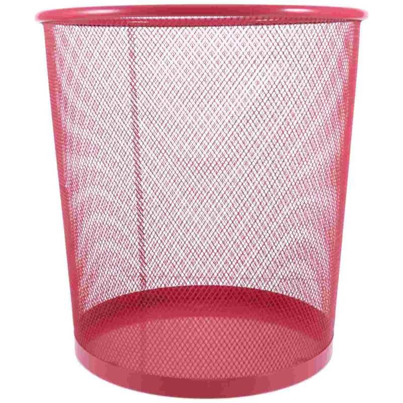 Mesh Trash Cans Office Metal Wire Wastebasket Pag-Recycle Ng Basurahan ...