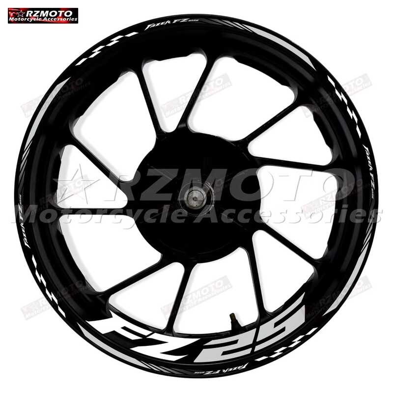 Yamaha For Motorcycle Fz-25 Wheel Decal Decoration 17 Inch Wheel Frame ...