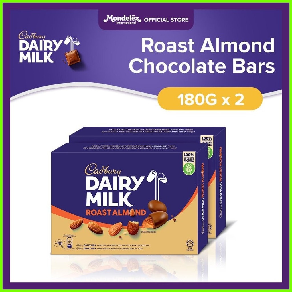 ♨ Cadbury Dairy Milk Panned - Roasted Almond 180g Smooth Creamy Taste ...