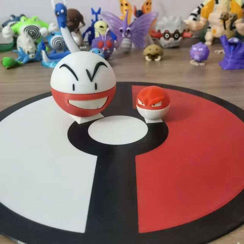 Tt Action Figures Electrode Voltorb Proportion World 1:20 Diy 3D ...