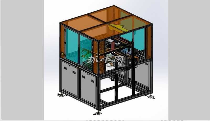 Panel flipping conveyor equipment 3D+BOM3D drawing printing SW model ...