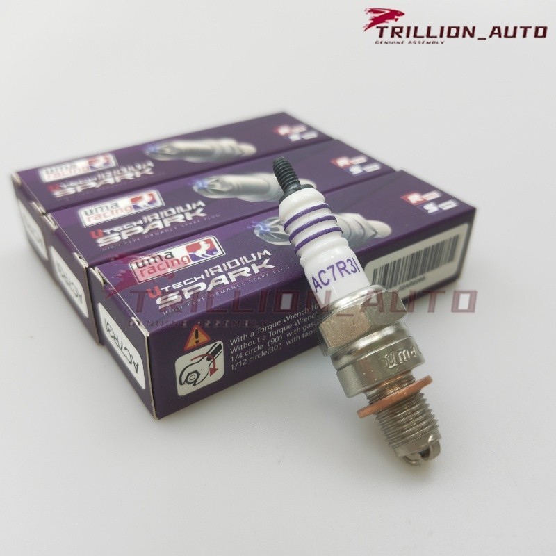UMA IRIDIUM SPARK PLUG AC7R31 FOR RAIDER, NMAX, AEROX, CLICK, RS150 ...