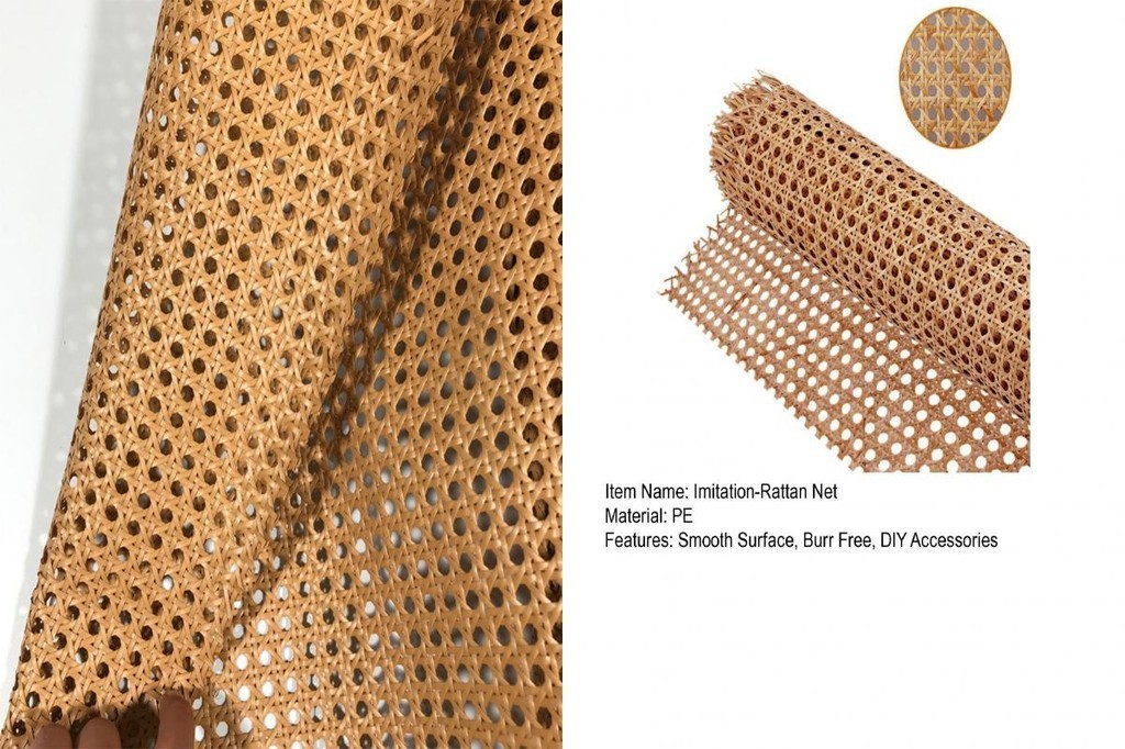 SIM| 1 Roll Imitation Rattan-Net Burr Free Strong DIY Caning Furniture ...