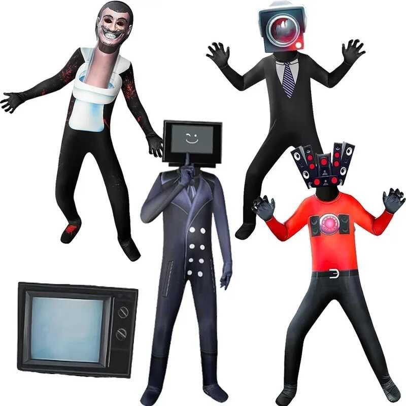 Anime Skibidi Toilet Cosplay Audio Man Camera Man Tv Man Costume ...