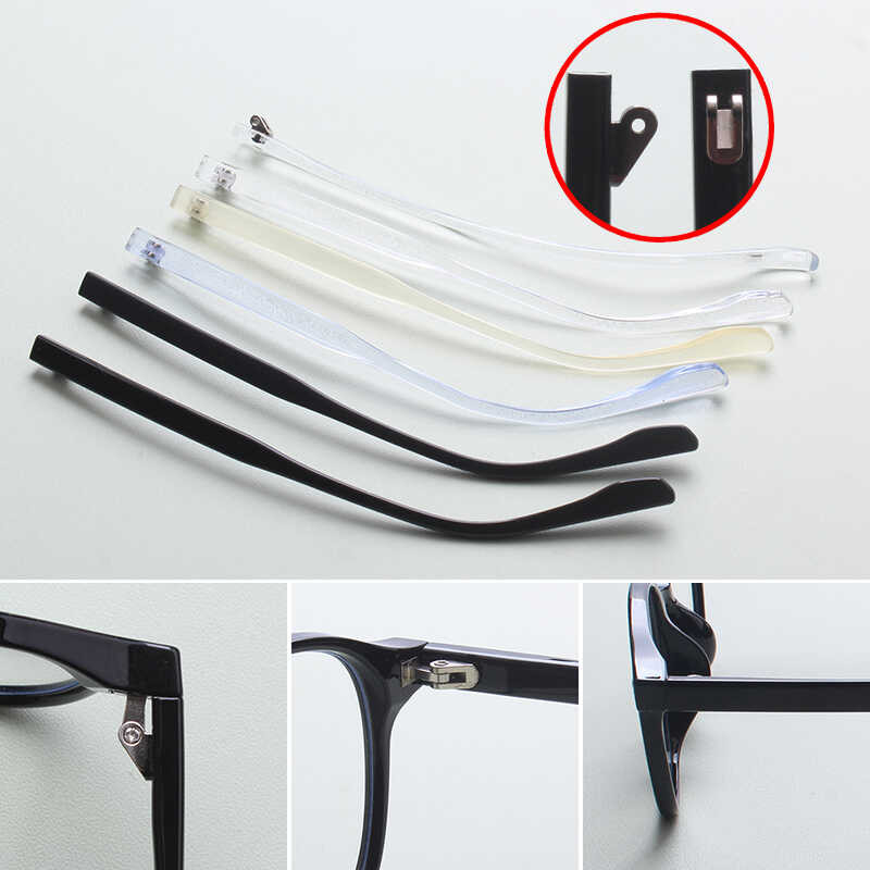 Color TR glasses legs with metal double concave teeth, 1.5 eyes, feet ...